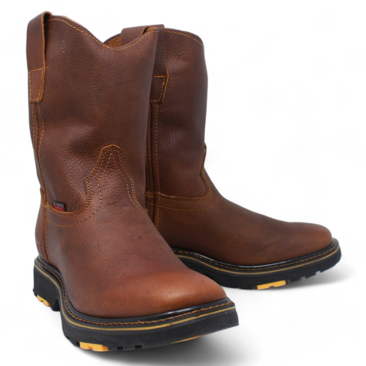 Bota Roper de Trabajo Suela de Hule Punta Cuadrada — CaballoBronco.com