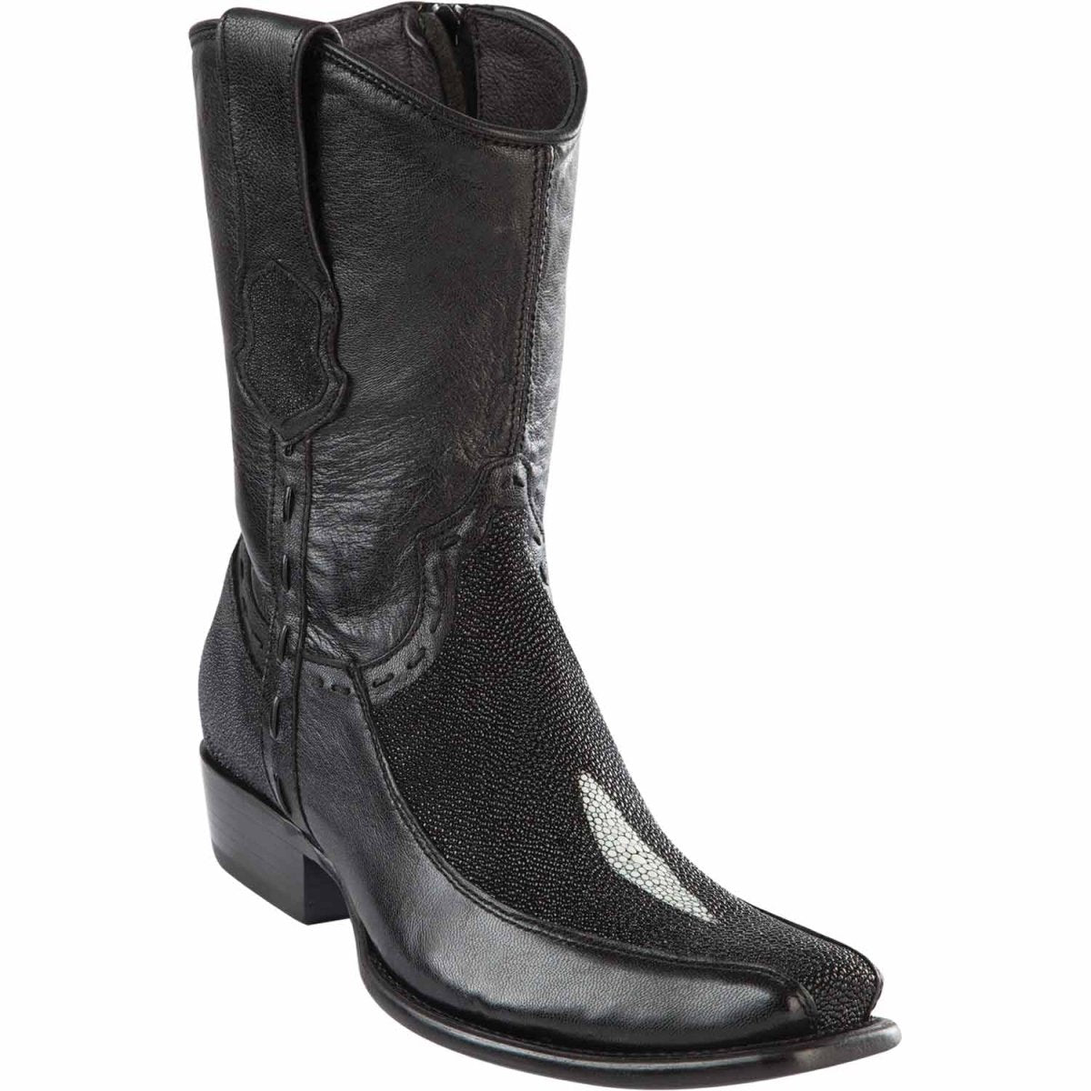 Botas Cortas de Mantarraya Original Perla Sencilla con Venado Punta Du