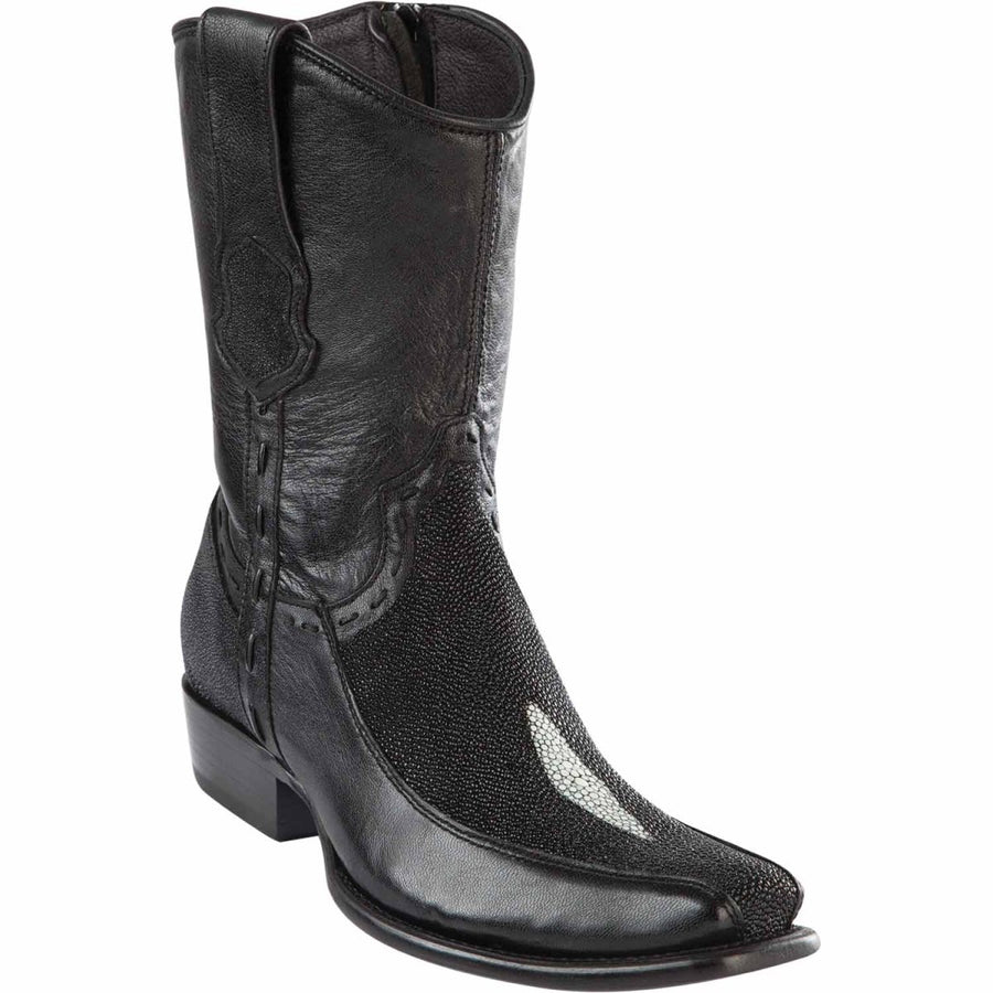Botas Cortas de Mantarraya Original Perla Sencilla con Venado Punta Du