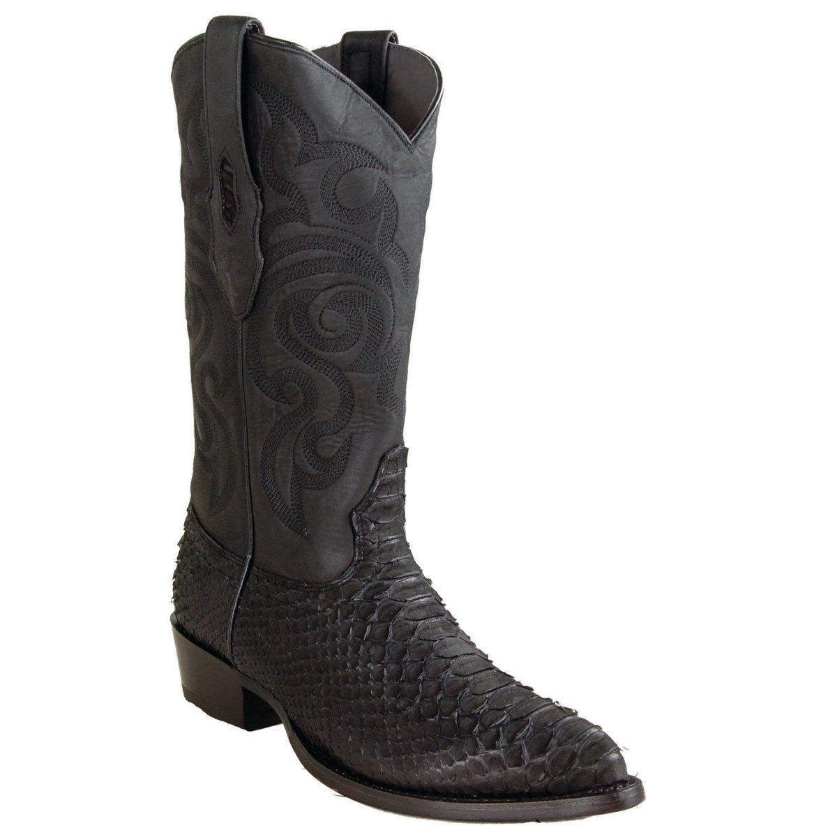 Original Python Boots Pointed Toe Last Black Suede - Los Altos Boots ...