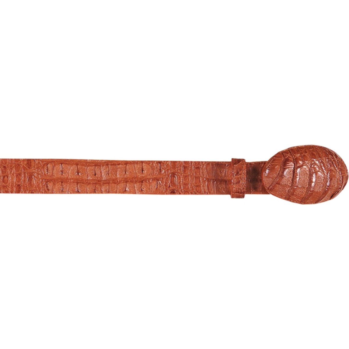 Cognac-Colored Caiman Crocodile Back Cowboy Belt - Los Altos Boots ...
