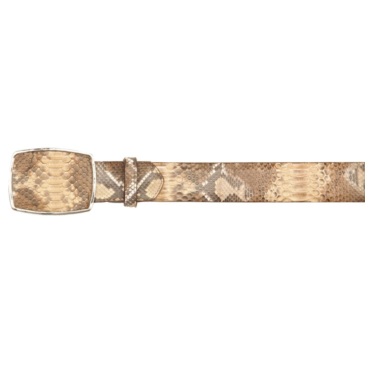 Original Python Cowboy Belt in Sand - Los Altos Boots – CaballoBronco.com