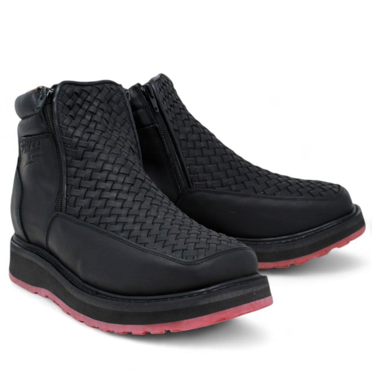 Petatillo Square Toe Double Density Work Boots Brown Double Zipper ...