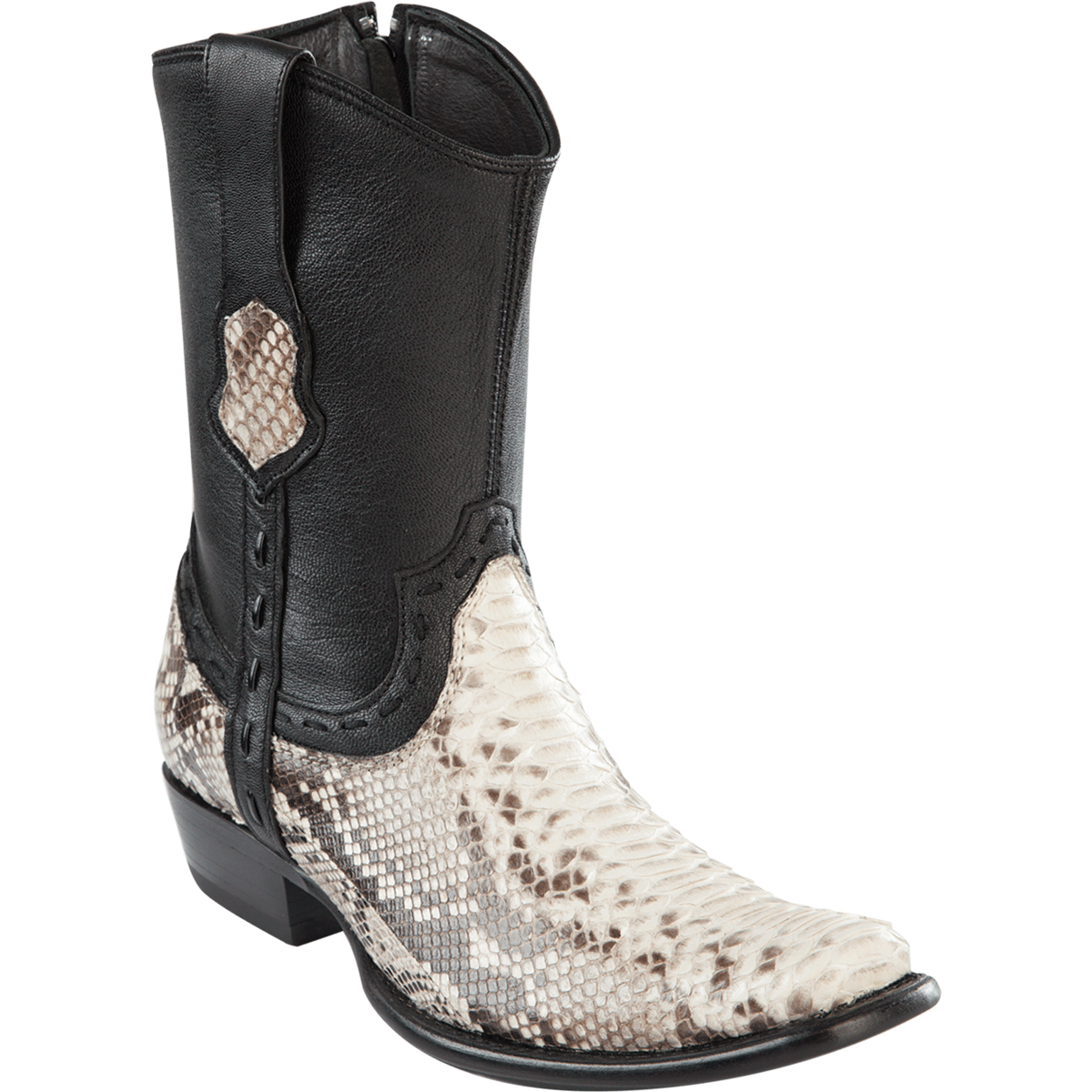 Botas Cortas de Piton Original Punta Dubai Color Natural - Wild West B ...