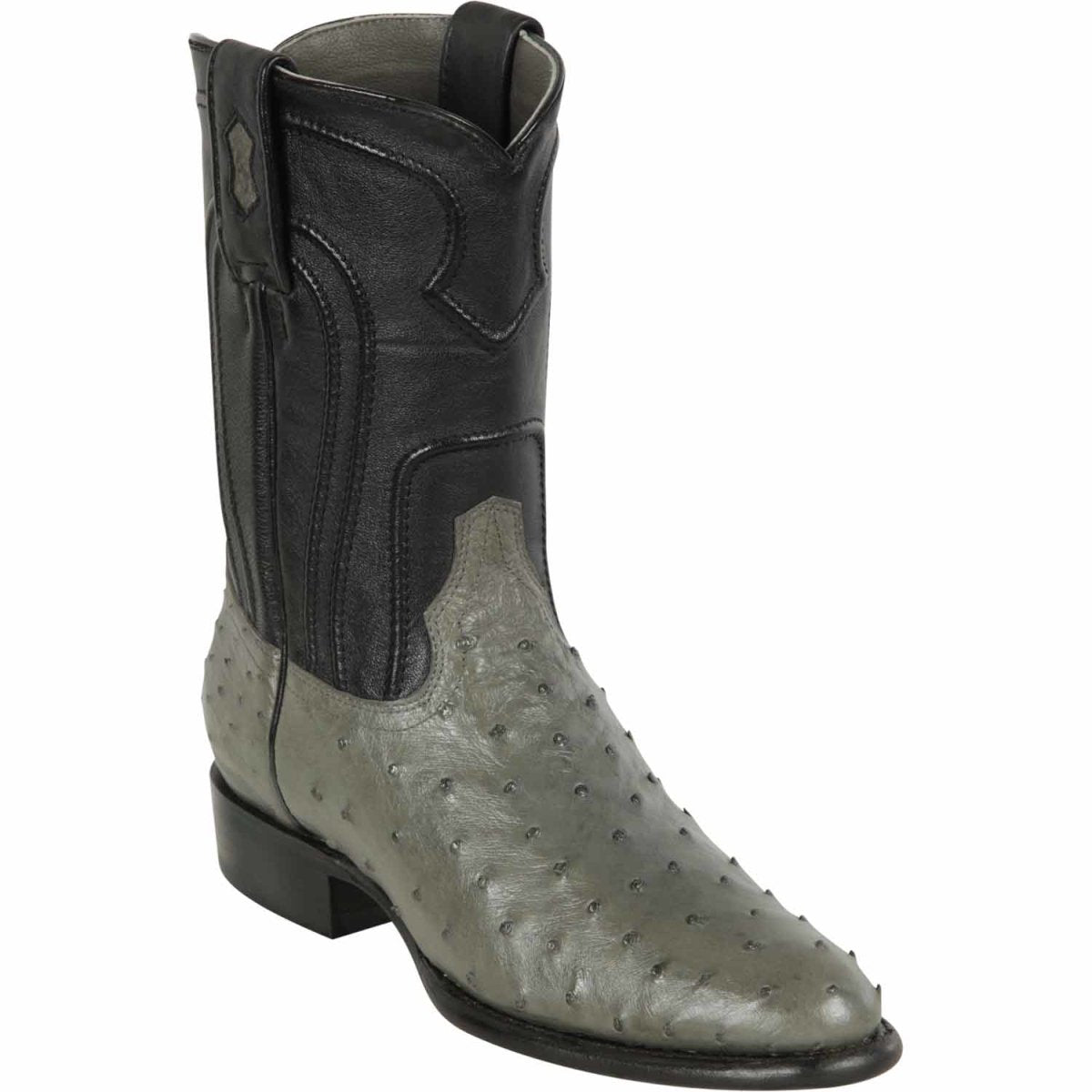 Botas de Avestruz Original Horma Roper Color Gris Los Altos Boots ...