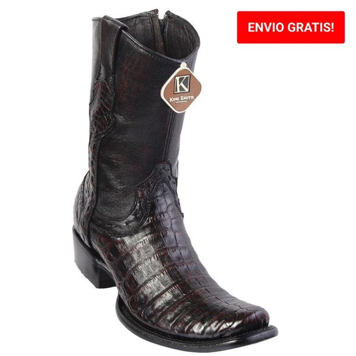 Botas de Cocodrilo Caiman Panza Corta Dubai Hombre KE-479B8218 Negro ...