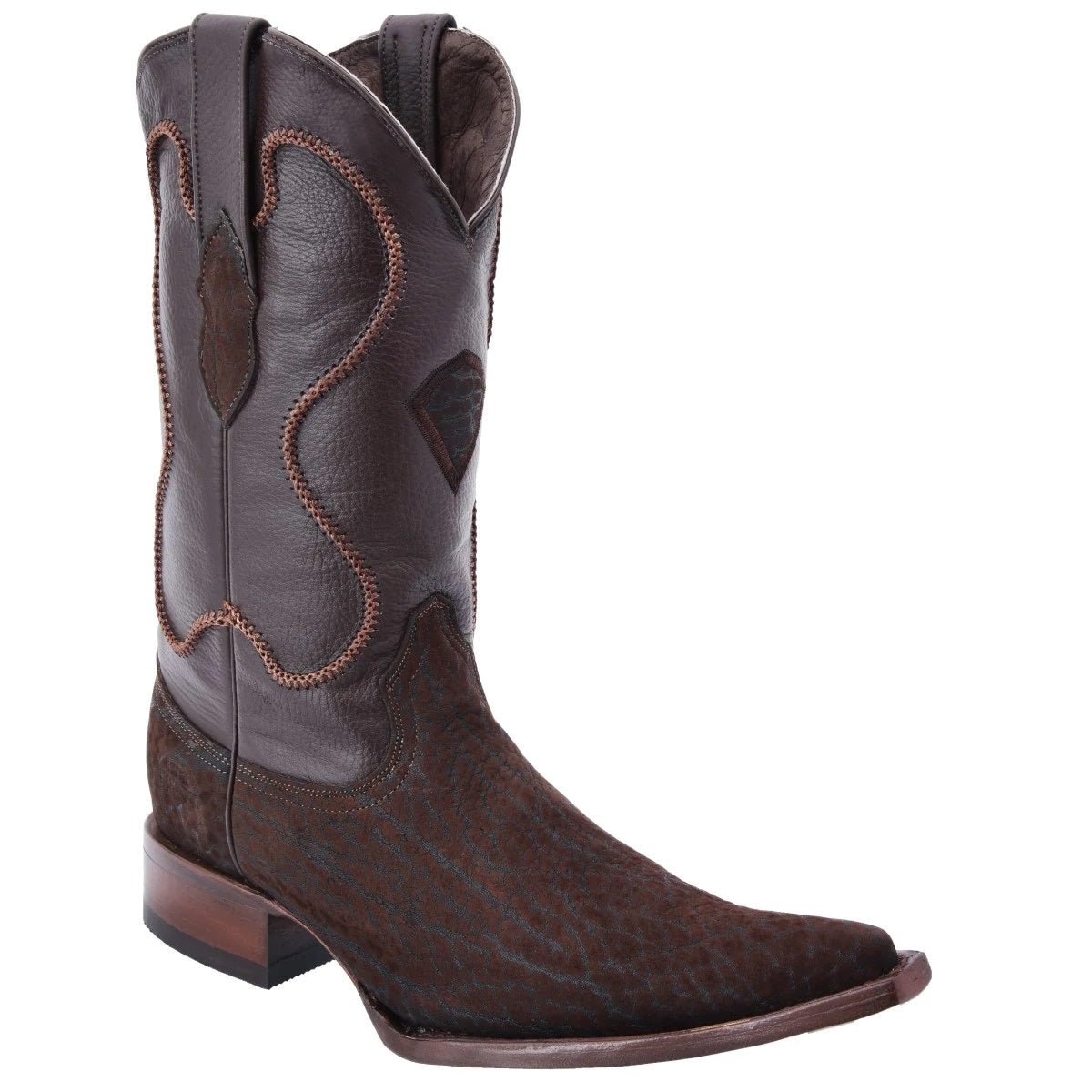 Botas de Cuello de Toro Original Horma 3X Aladino Color Cafe WD-073 ...