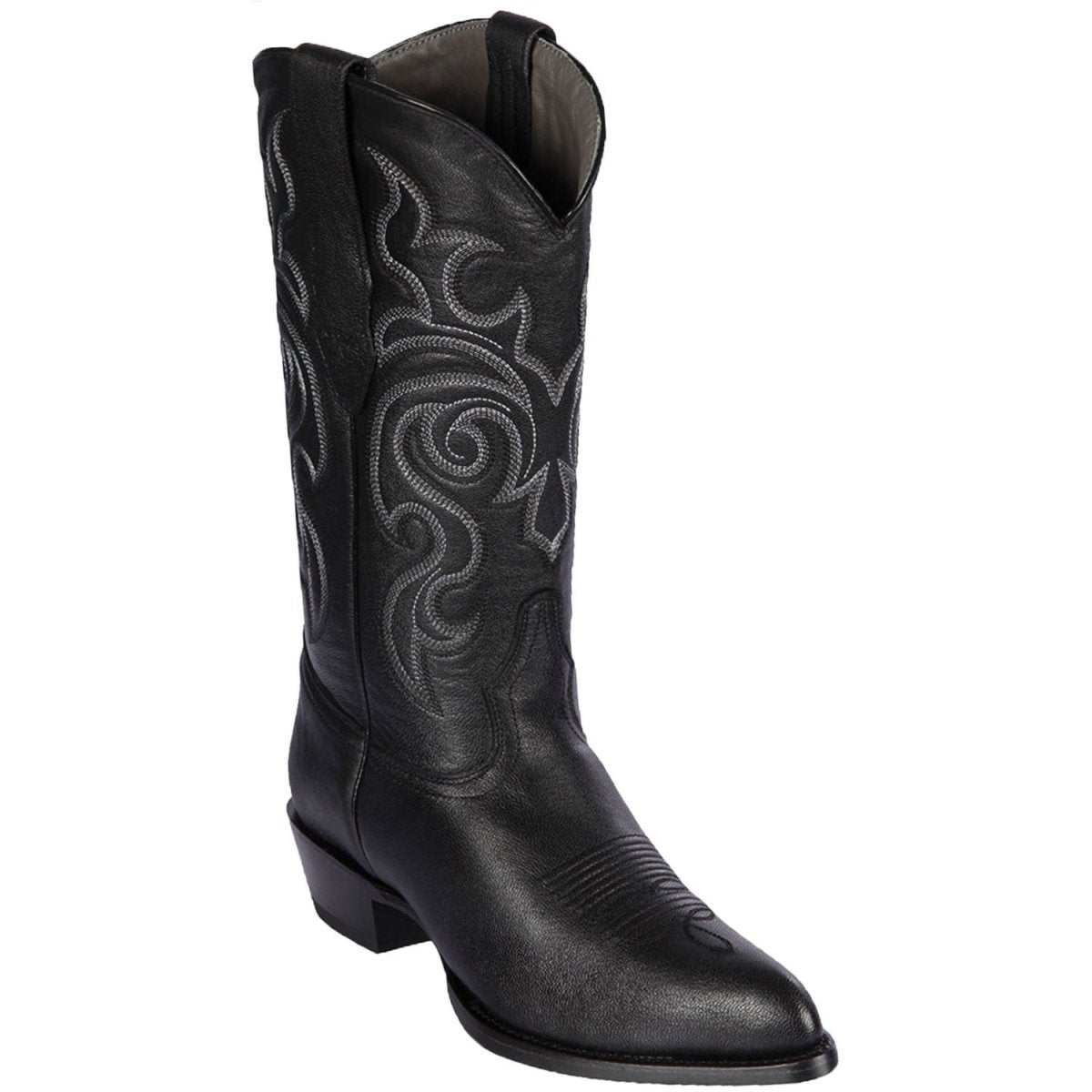 Botas de Piel de Cabra Original Horma Puntal Color Negro - Los Altos B