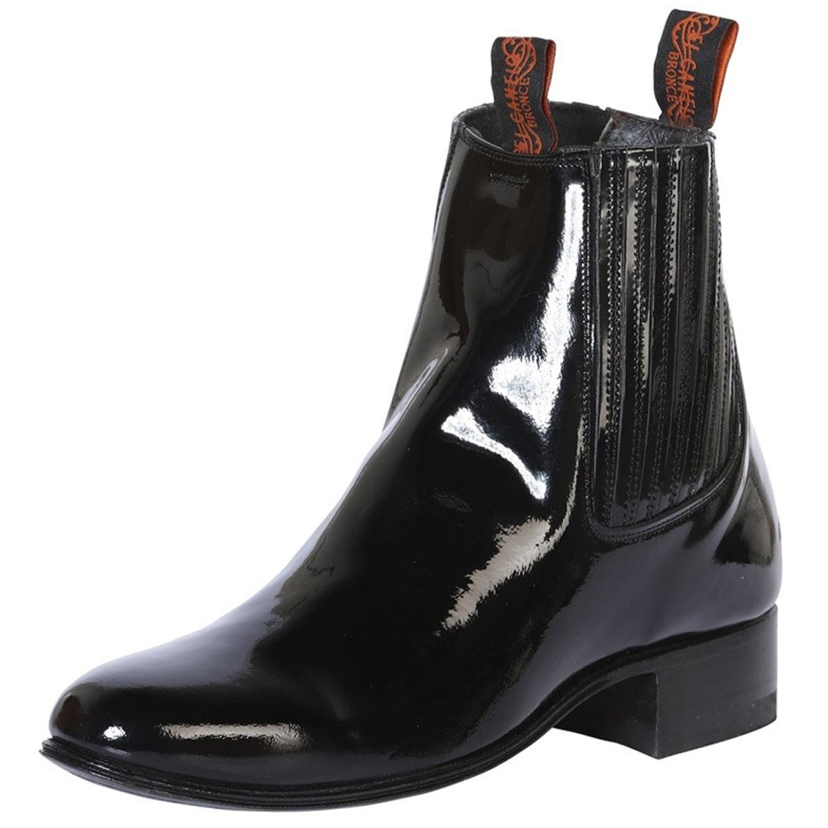 Botines Charros El Canelo Horma Tradicional Charol Negro ...