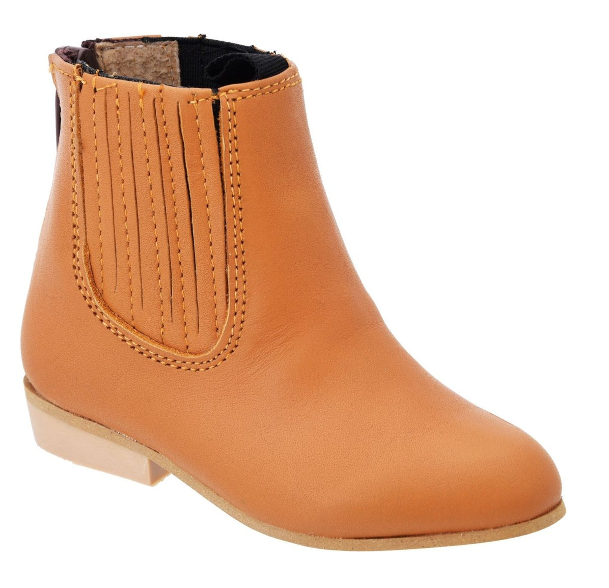 Botines Charros para Bebe de Cuero Napa Original Miel con Zipper ...
