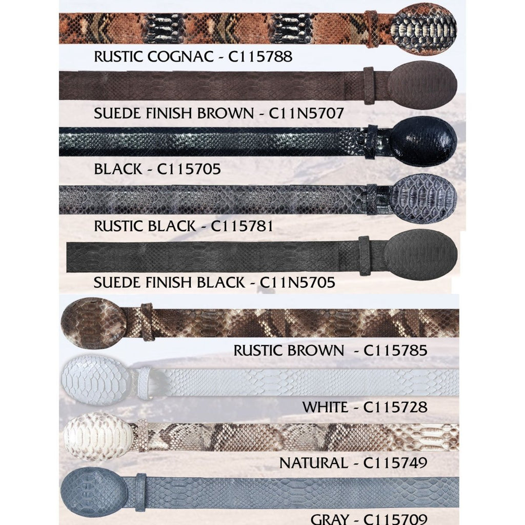 Cintos de Piel de Piton y Piel de Tiburon Originales para Hombre ...